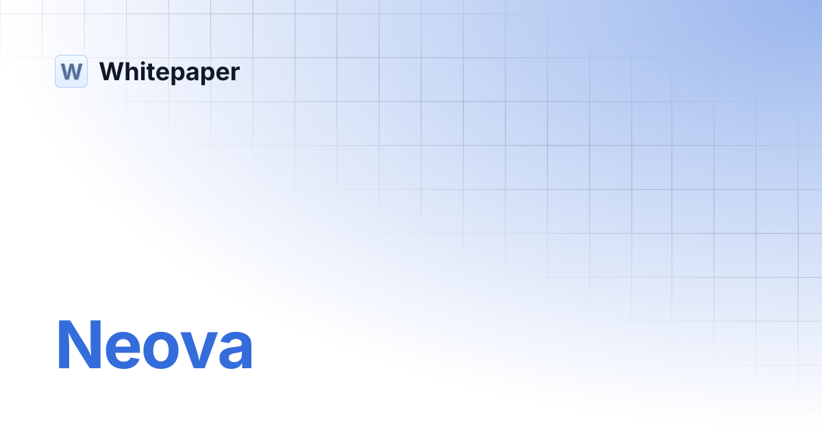 Neova | Whitepaper